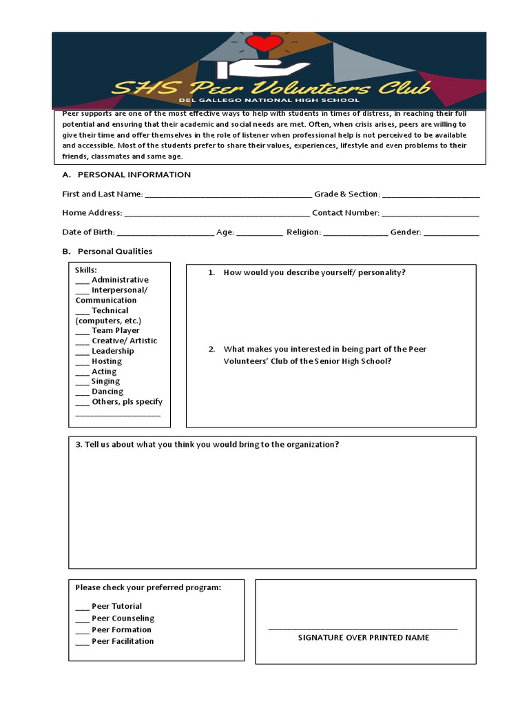 Application Form | PDF | Career & Growth