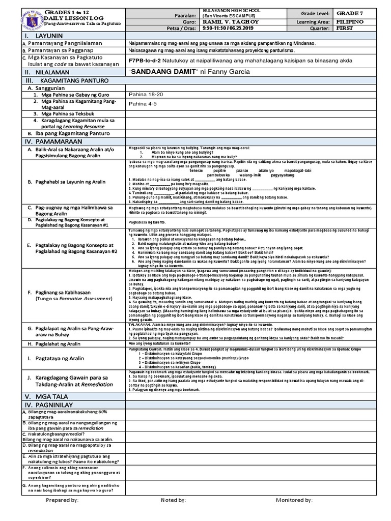 M1 L1 3 Sandaang Damit | PDF