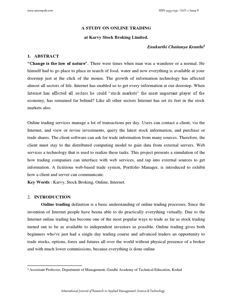 ISSN 2455-7331 - Vol I - Issue II: Enukurthi Chaitanya Kranthi | PDF ...