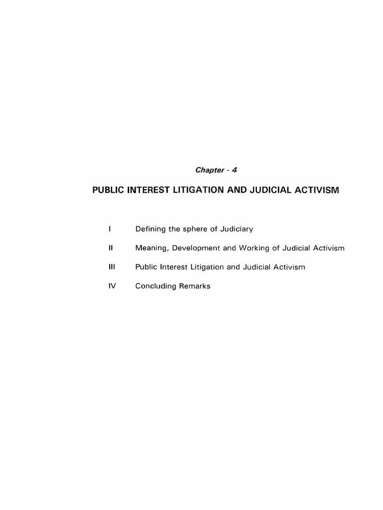 Public Interest Litigation and Judicial Activism | PDF | Judicial Review | Judiciaries