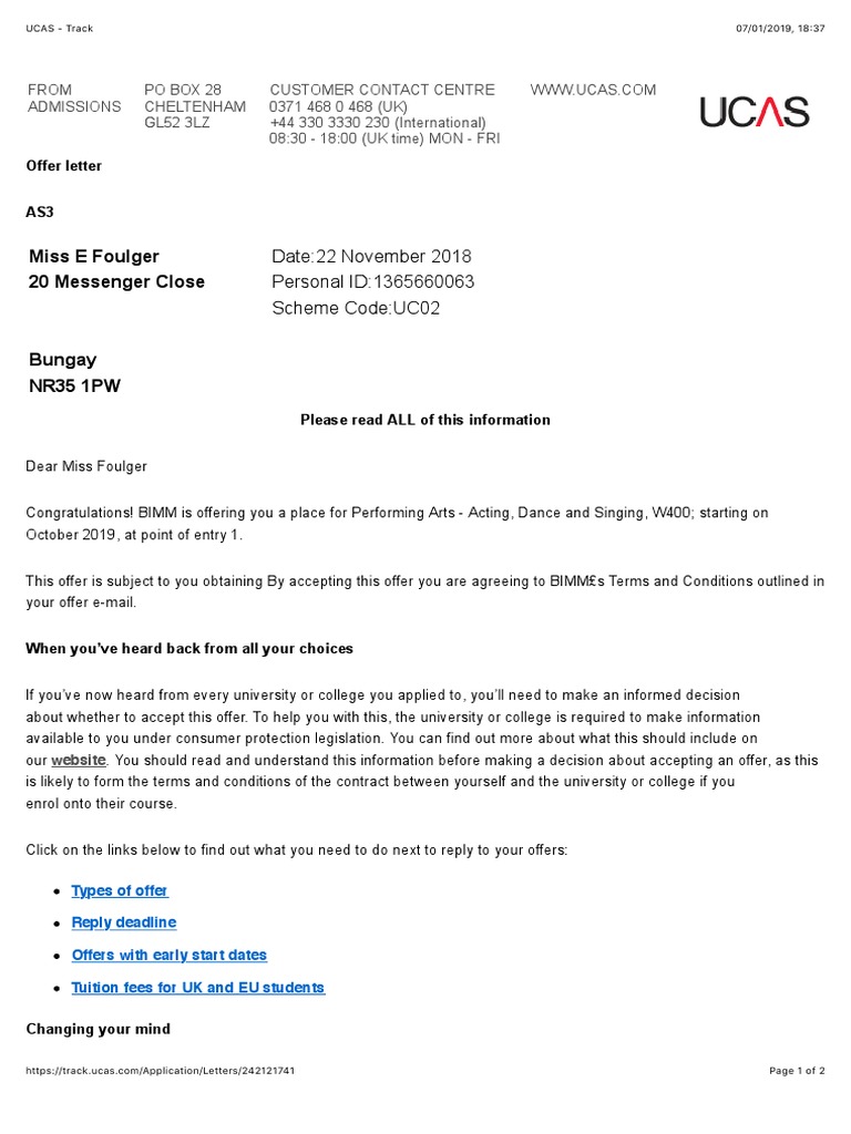 Ucas - Track | PDF | Business