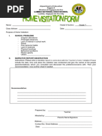 New Deped Home Visitation Form | PDF