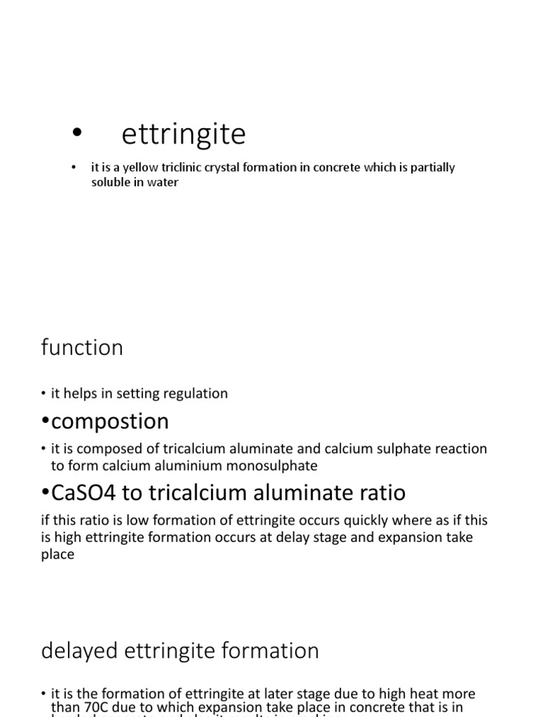 3.delay Ettringite Formation | PDF