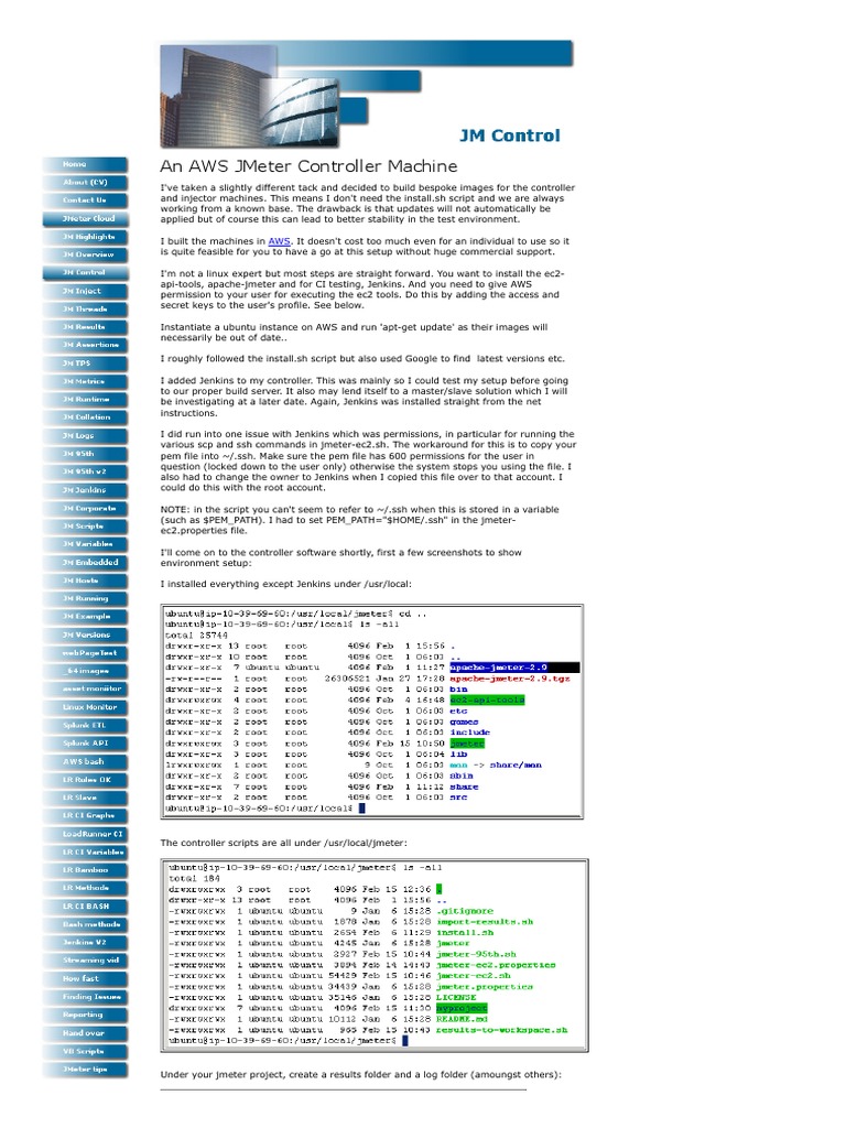 Setting Up an AWS-Based JMeter Controller and Injector Environment for ...