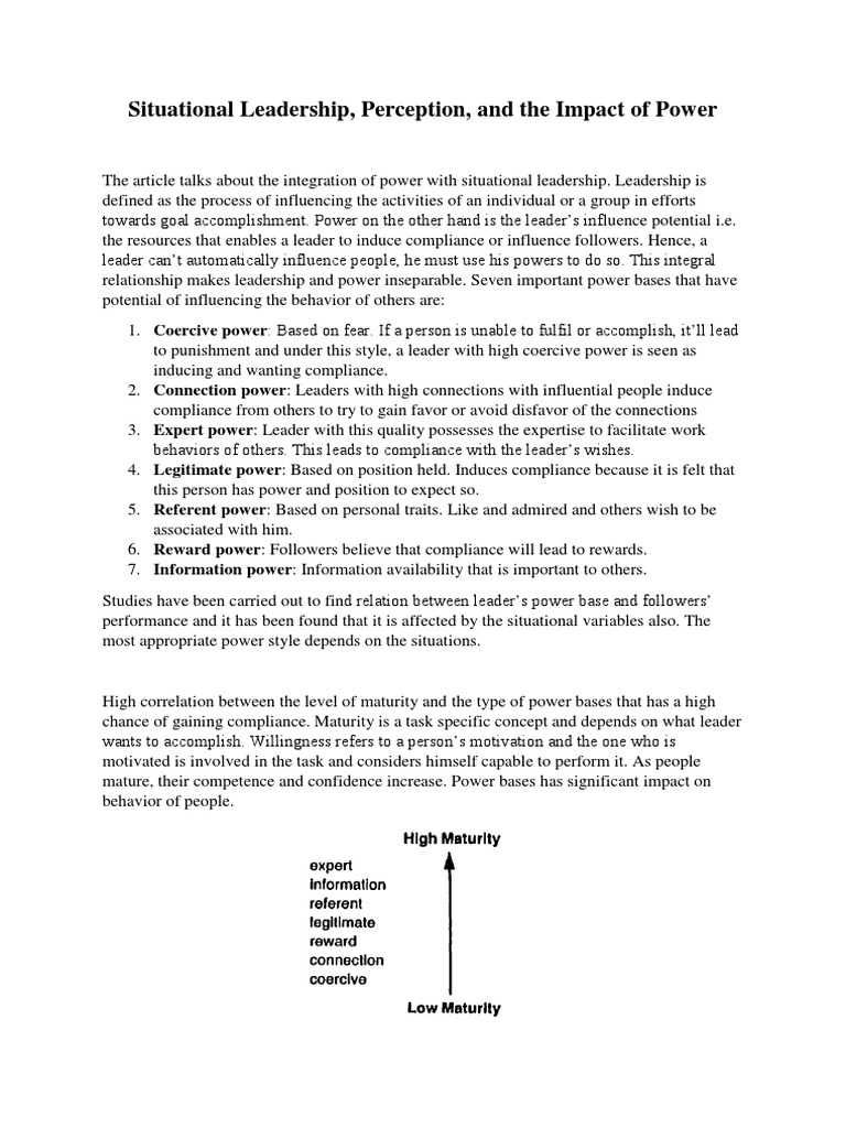 SDM SecC Group8 Reading-Situational Leadership | PDF | Leadership ...