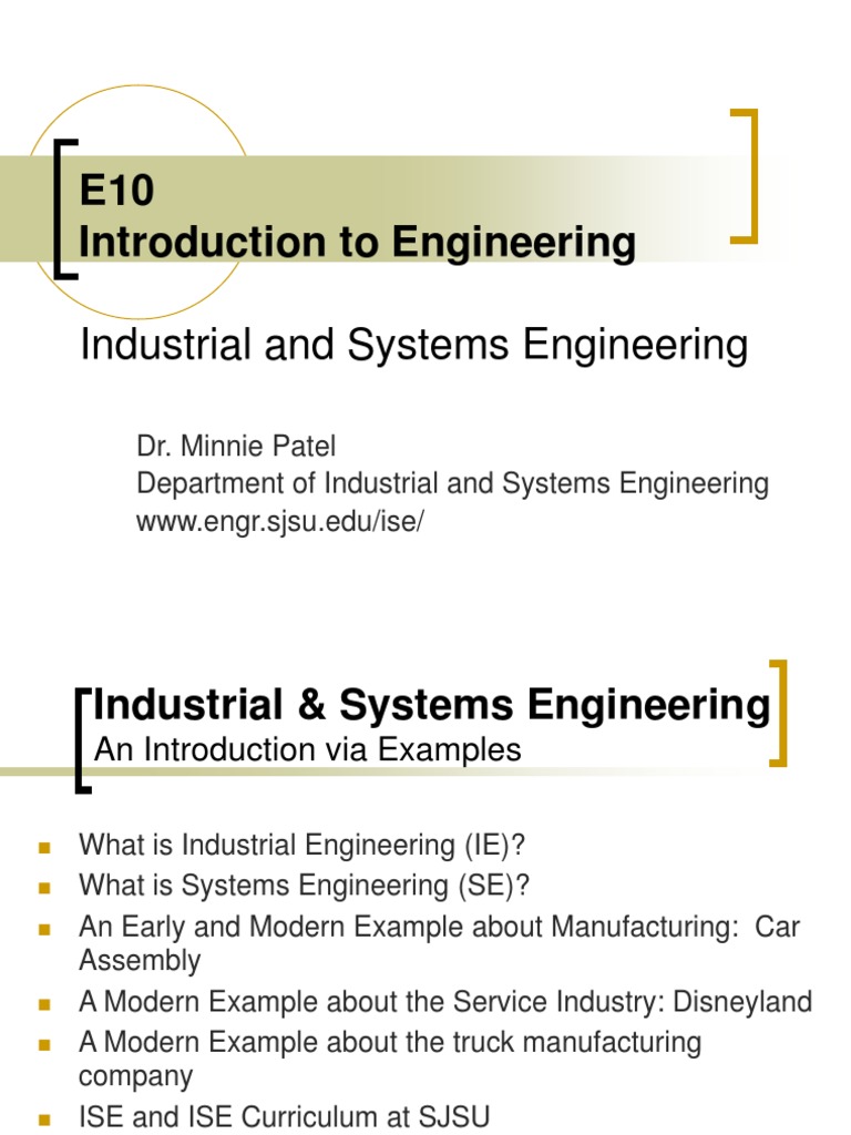 Introduction to Industrial Engineering | PDF | Industrial Engineering ...