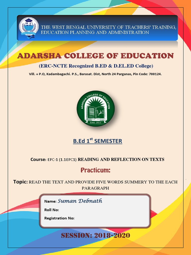 2 Cover Page Practicum | PDF