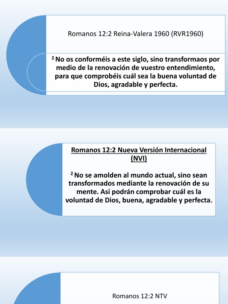 Romanos 12 2 | PDF | Expiación en el cristianismo | Cristo (título)
