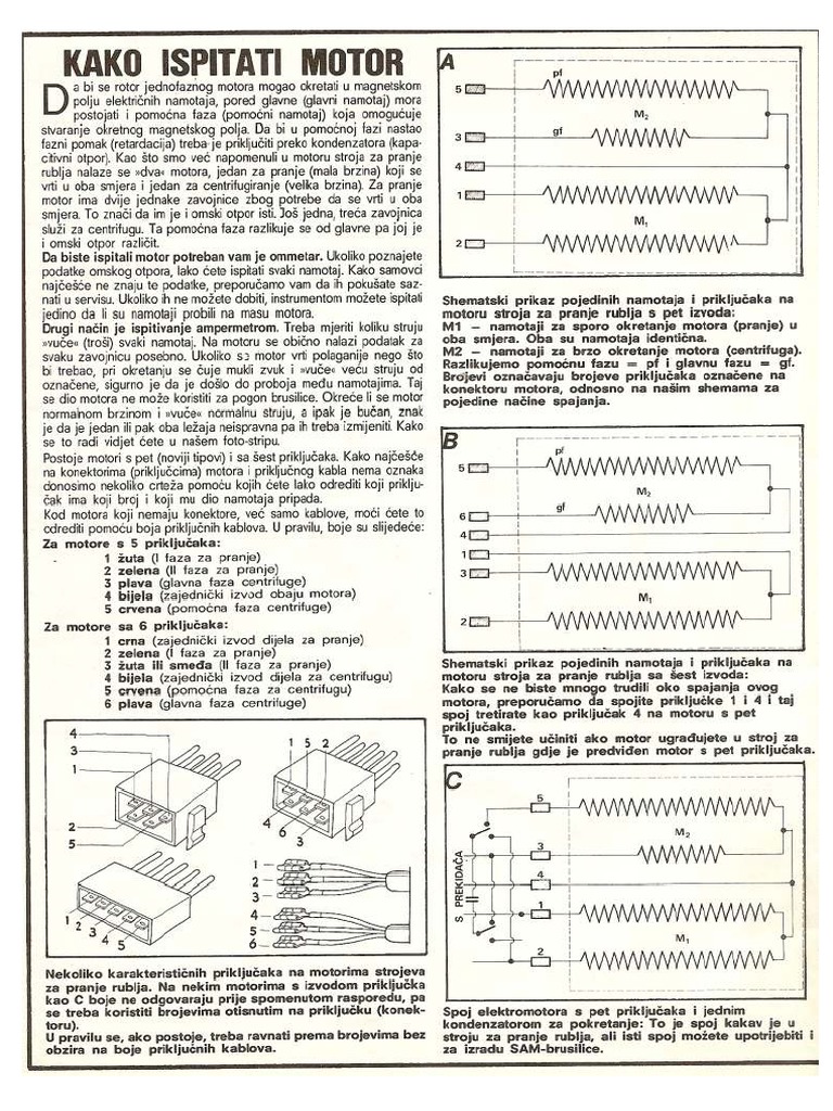 Kako Ispitati Motor Ves Masine PDF | PDF
