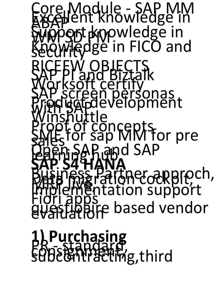 Sap S4 Hana | PDF | Sap Se | Software