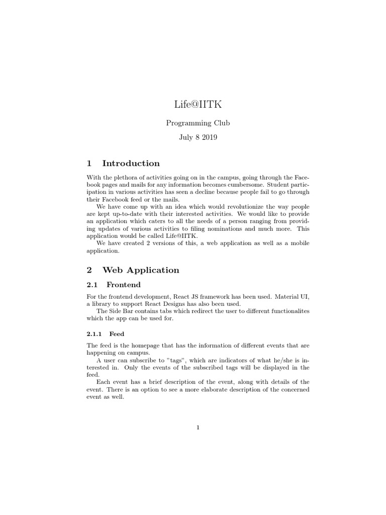 Life@IITK: Programming Club July 8 2019 | Download Free PDF | Login ...