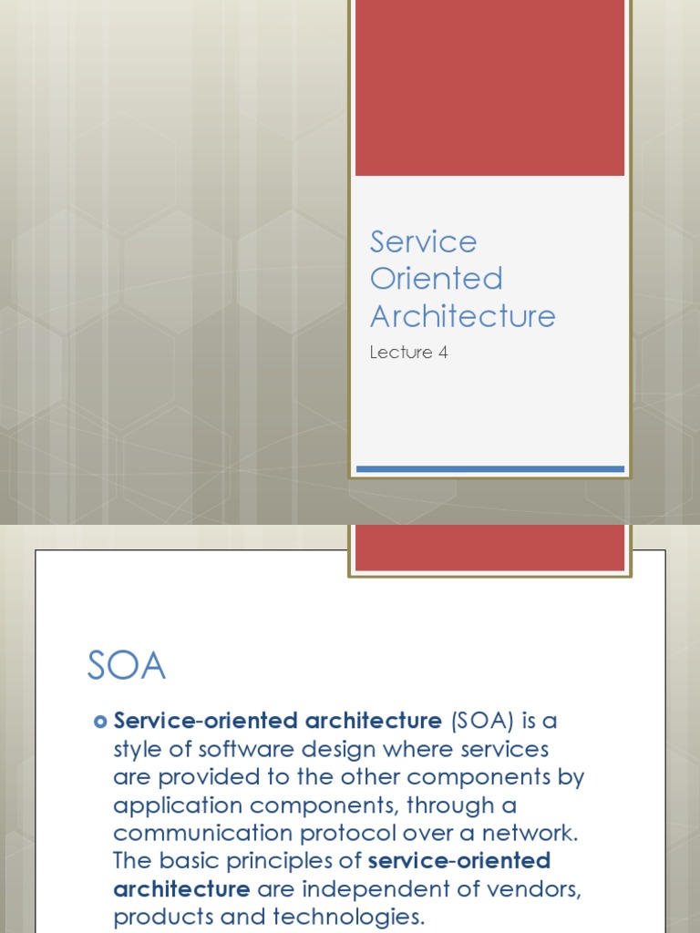 Service Oriented Architecture Pdf Service Oriented Architecture Information Technology