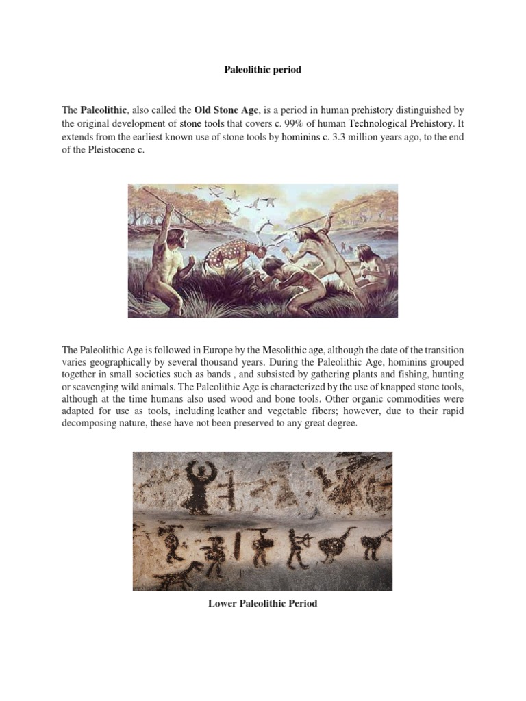 Paleolithic Era Timeline