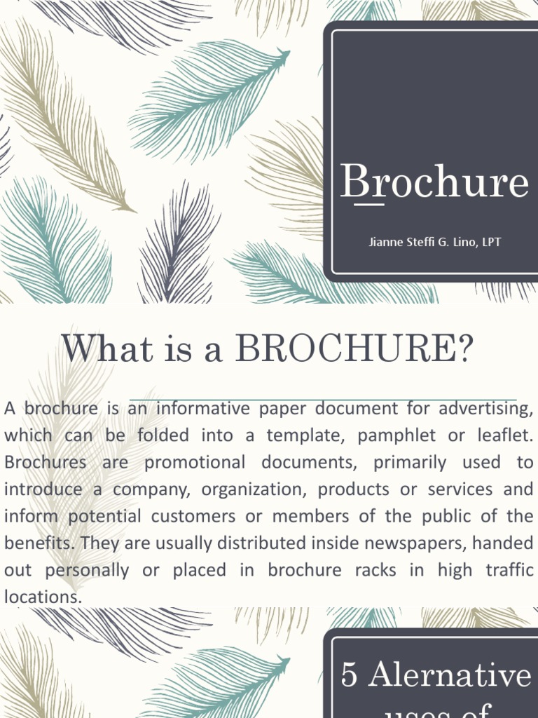 8 Key Brochure Design Elements Technical Writing | PDF | Communication ...