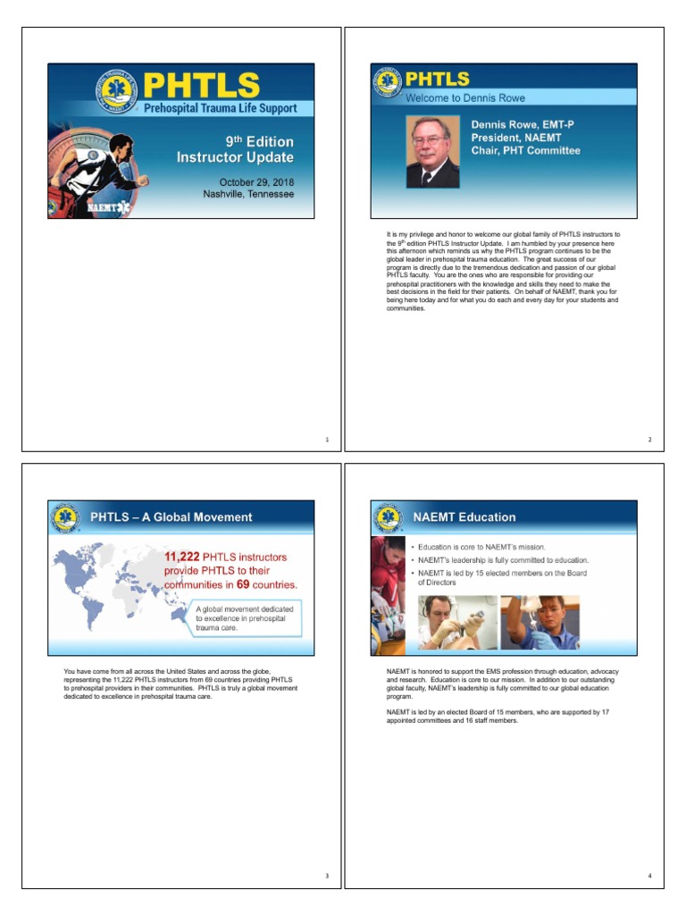 Phtls 9th Edition Update | PDF | Emergency Medical Services | Shock ...