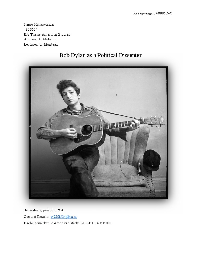 Chapter 20 | PDF | Bob Dylan | Social Movements
