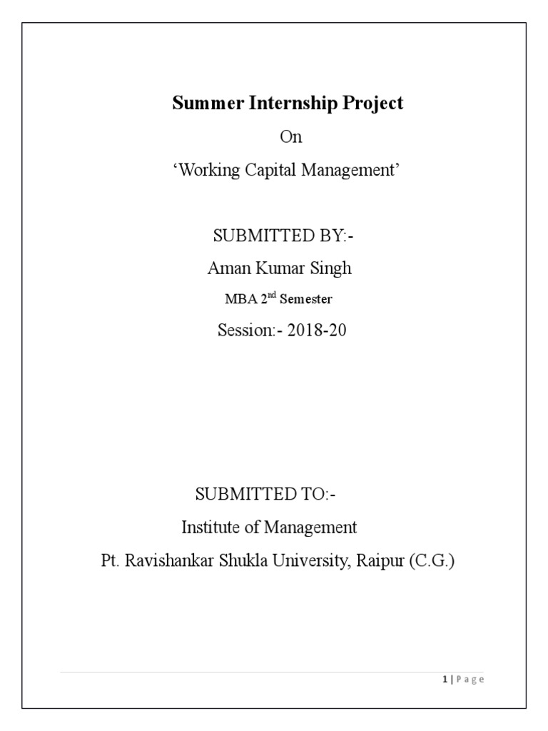 Aditya Birla Internship | PDF | Value Added Tax | Working Capital