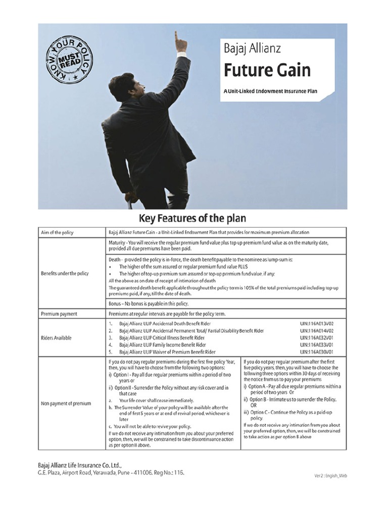 Future Gain | Download Free PDF | Life Insurance | Insurance