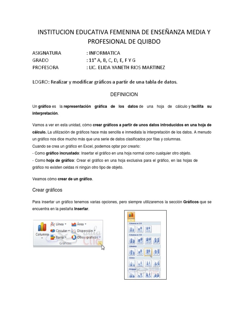 Definición de Documento Gráfico | PDF | Point and Click | Hoja de cálculo