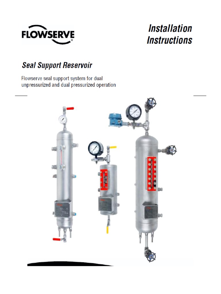 Instrucciones de Instalacion Reservoir Plan API 53A, 53B, 53C, ANSI Plan 7353A para Sellos ...