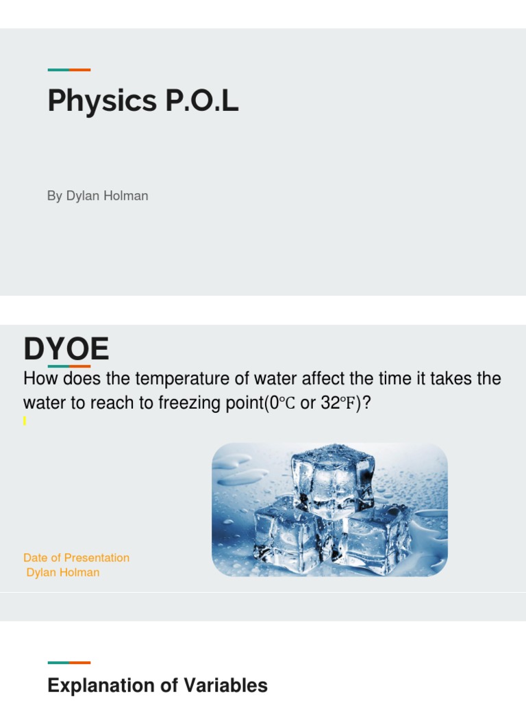Dylan Holman - Pol Template - Dylan Holman | PDF | Fahrenheit | Thermometer
