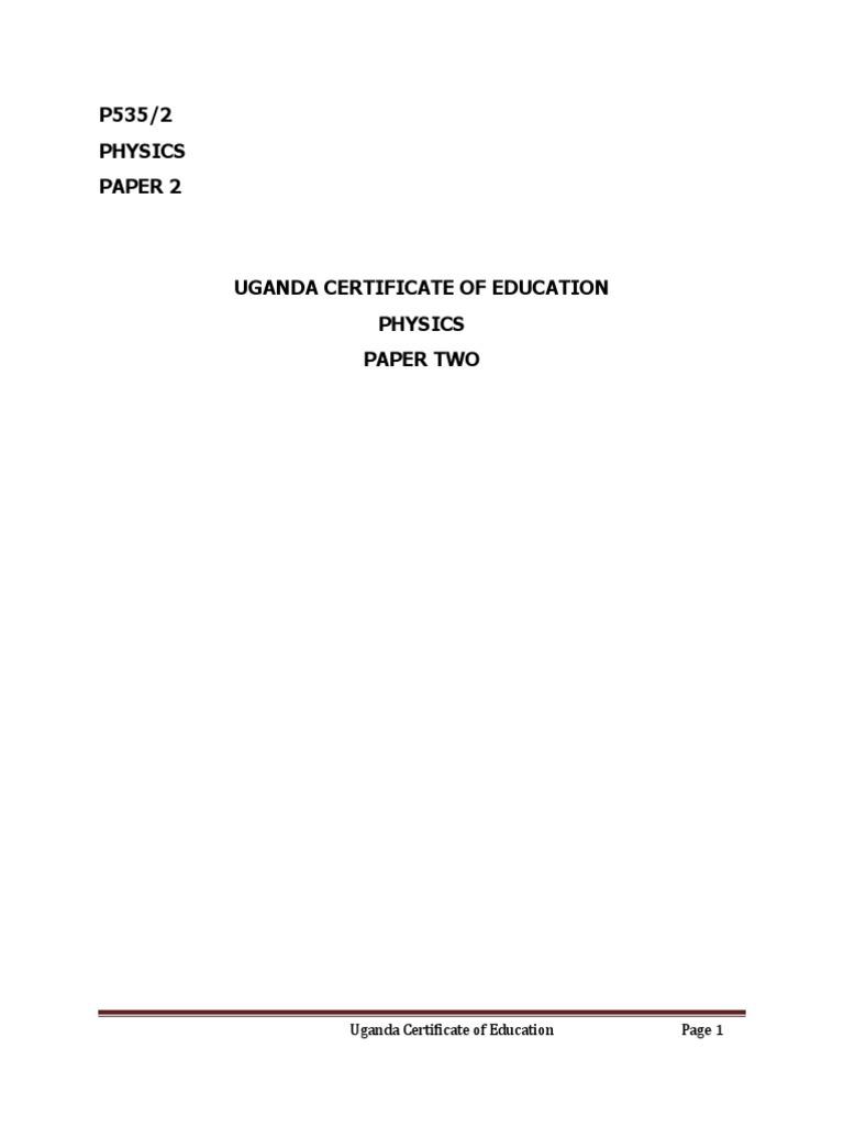 Uce Physics Paper Two 3 | PDF | Radioactive Decay | Transformer