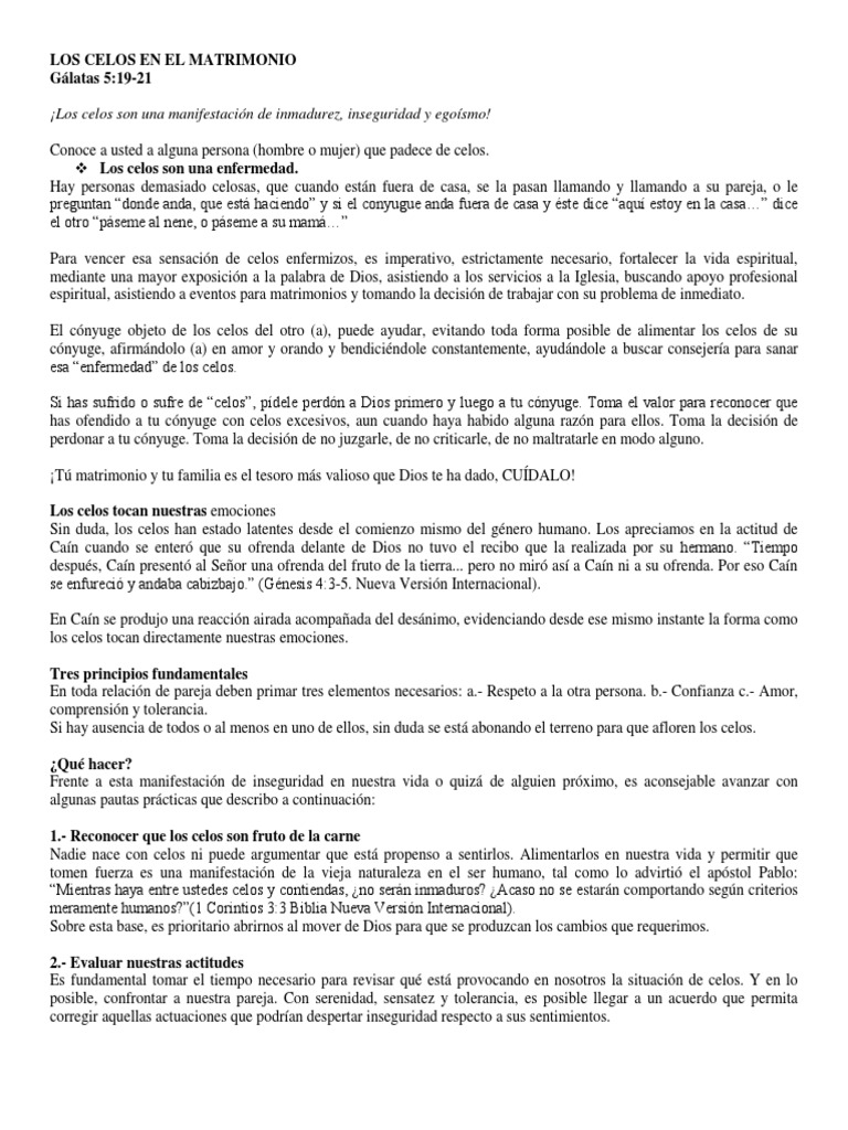 Los Celos | PDF | Reinado y reino de dios | Jesús