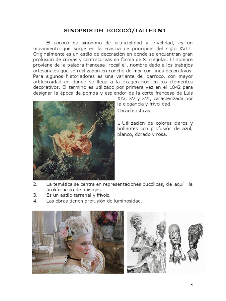 Guia Rococo | PDF | Movimientos de arte | Arte occidental