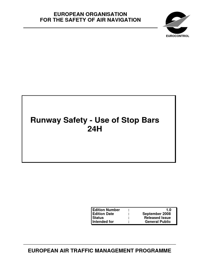 Use of Stop Bars | PDF | Airport | Air Traffic Control