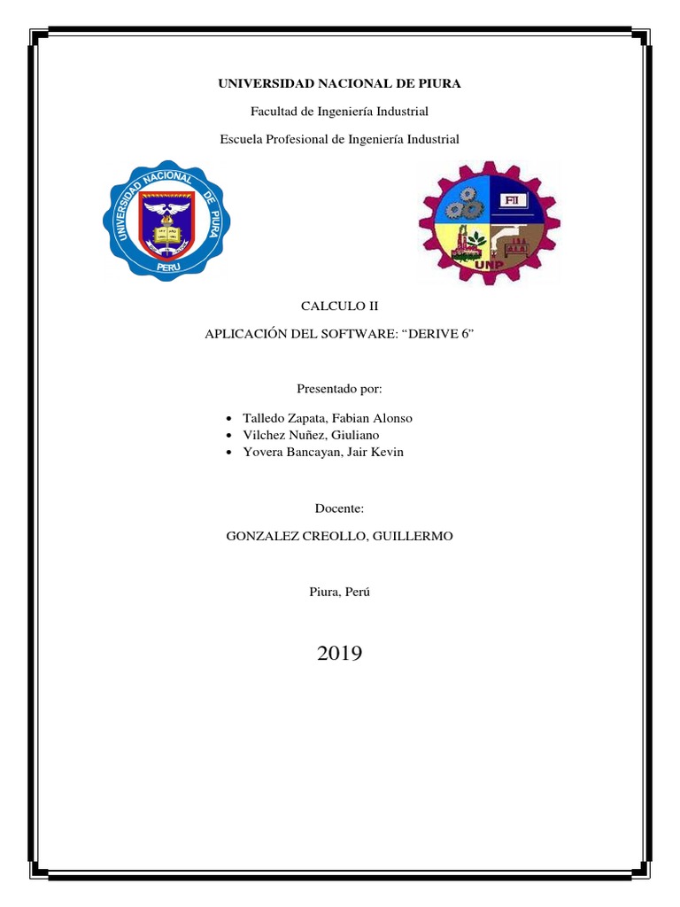 Calculo II (Derive 6) | PDF | Software | Álgebra
