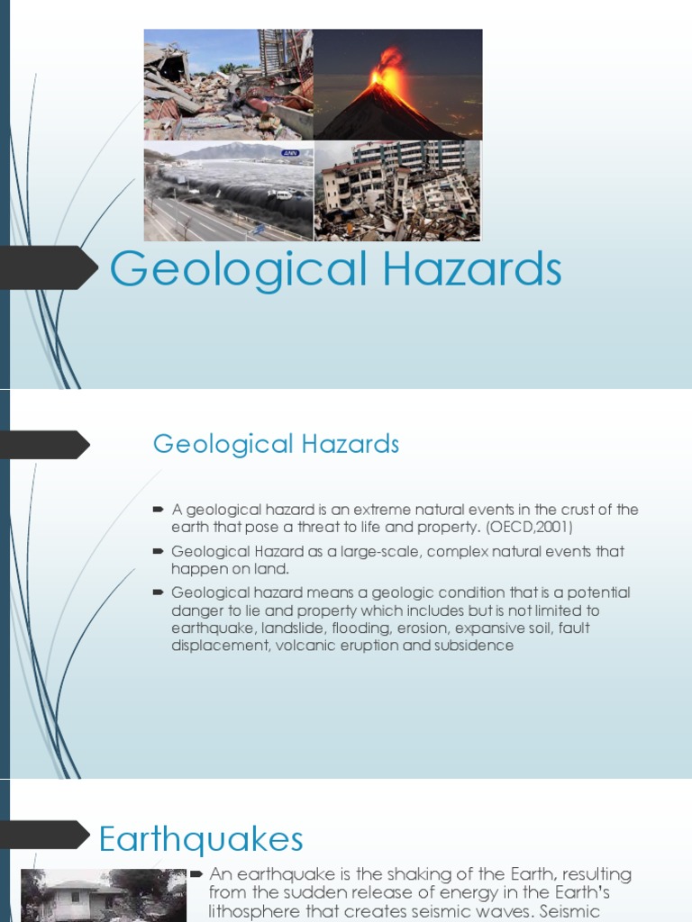 Geological Hazards | PDF | Landslide | Earthquakes