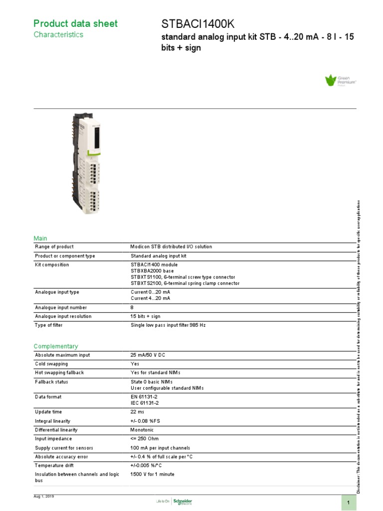 STB | PDF | Sensor | Linearity
