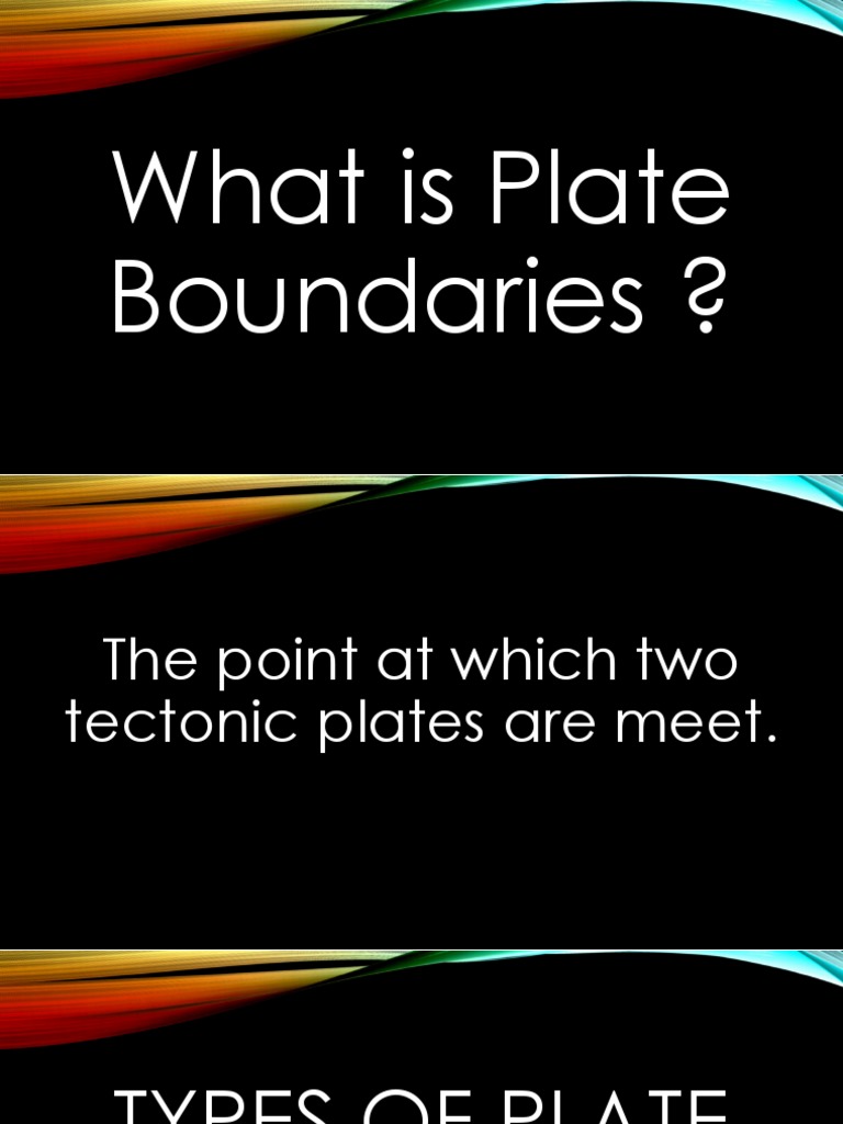 4-Types of Plate Boundaries | PDF | Plate Tectonics | Mountains