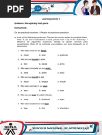 My Body - Grade 1 | PDF