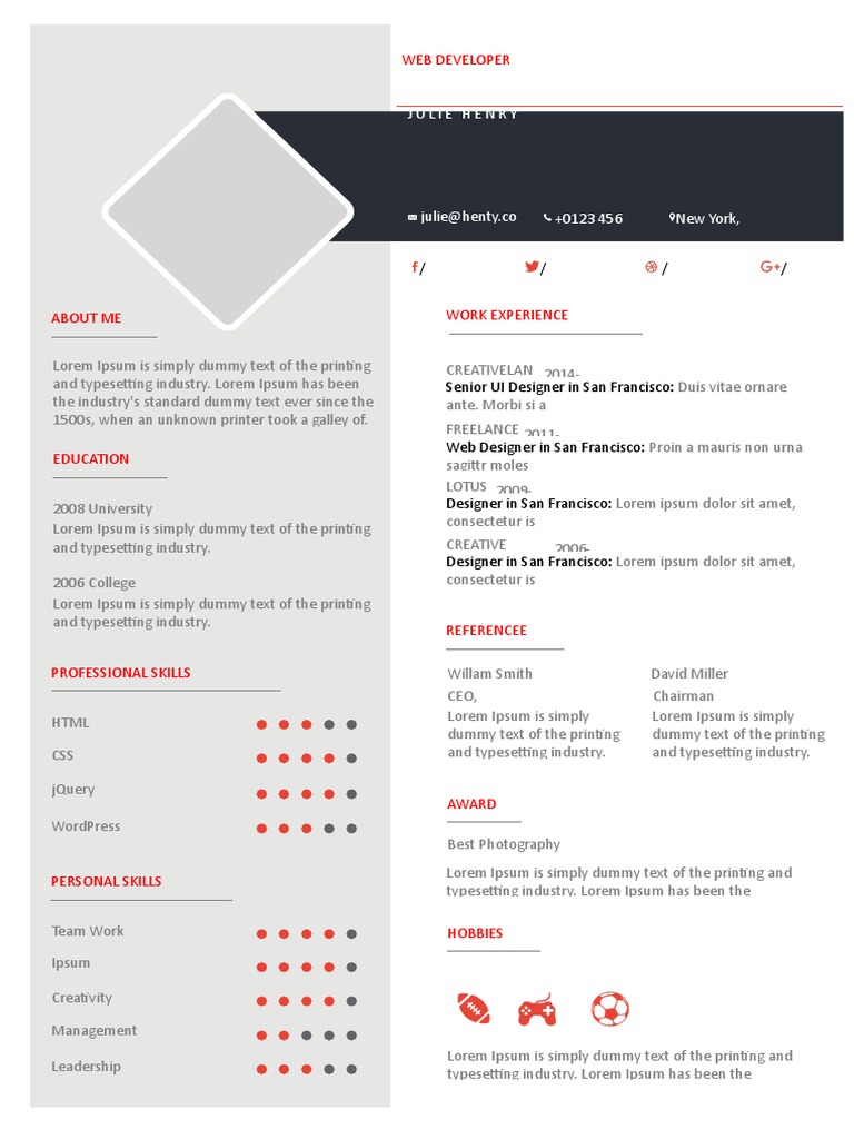 Colorblock Resume | PDF | Software Development | Design