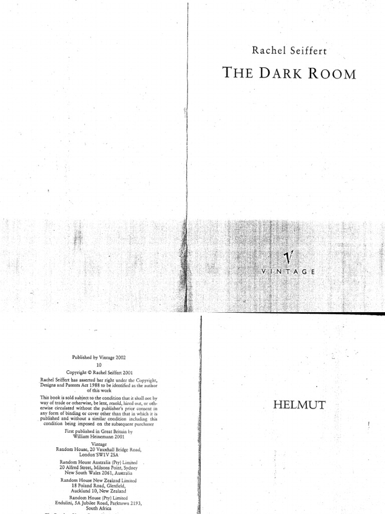 The Dark Room - Rachel Seiffert | PDF | Unrest