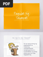 0601 - Kahulugan, Layunin, at Gamit NG Talumpati | PDF