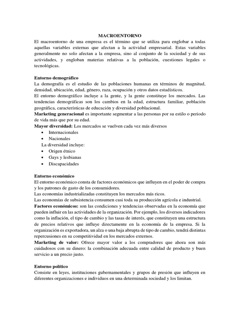 MACROENTORNO | Descargar gratis PDF | Tipo de cambio | Mercado (economía)