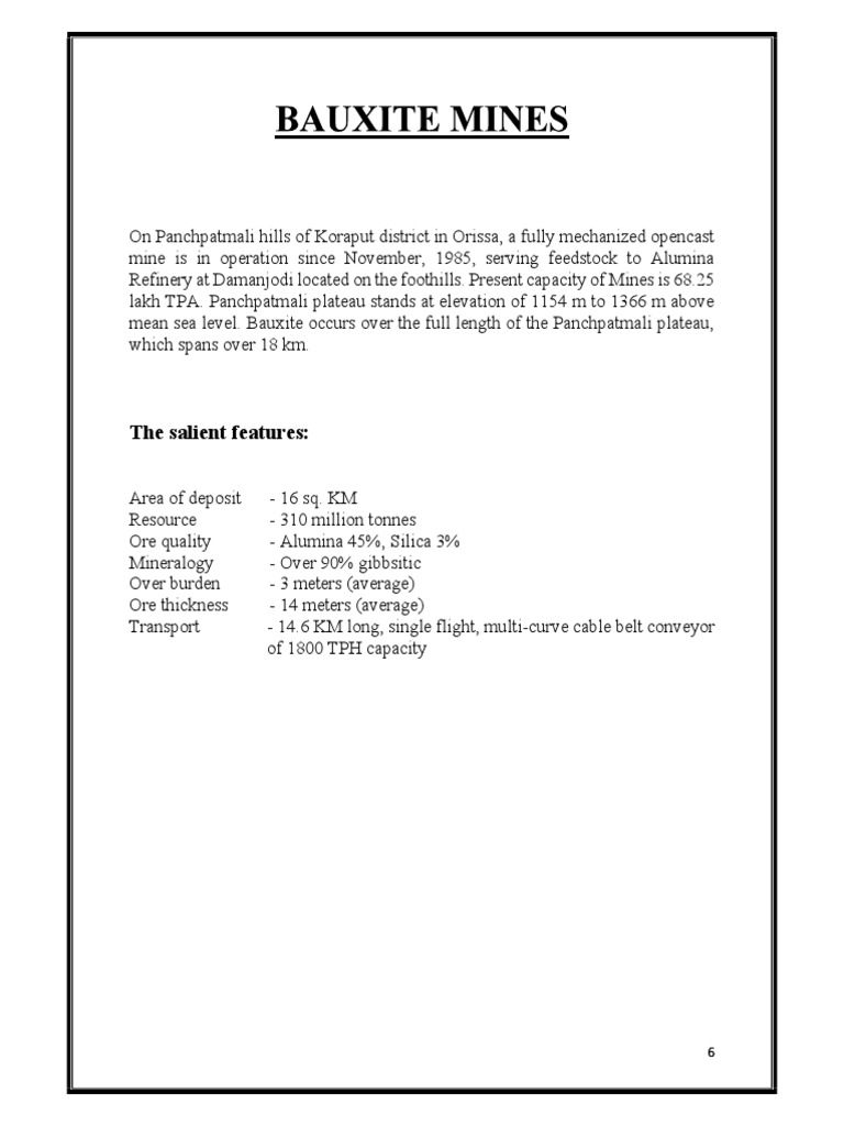 An In-Depth Look at Nalco's Integrated Bauxite Mining, Alumina Refining ...