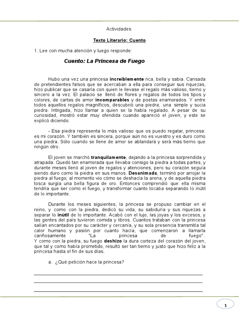 Cuento | Sustantivo | Adjetivo