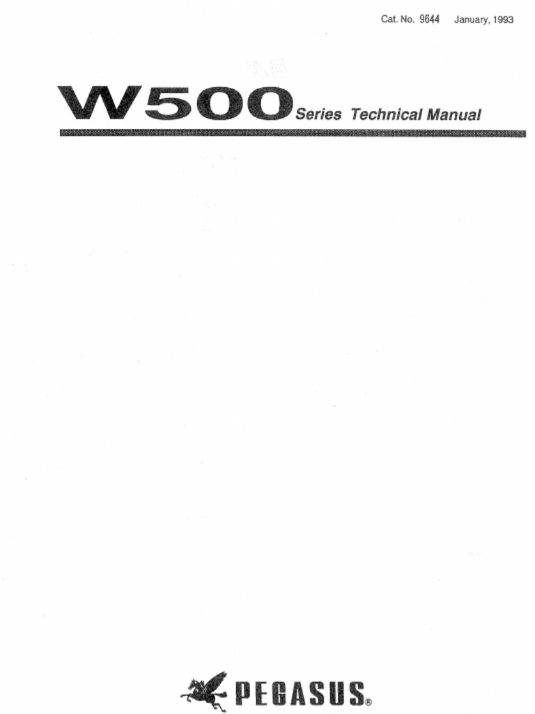 W500 Manual Técnico | PDF