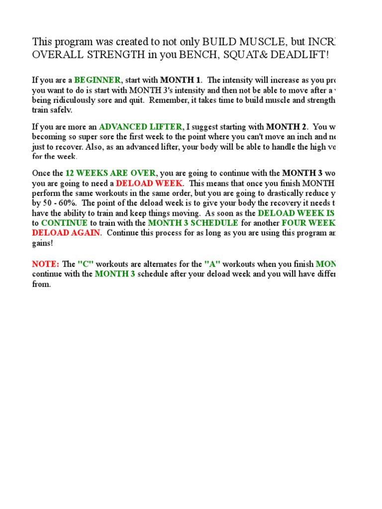 Push Pull Legs 12 Week Challengefull | PDF | Hobbies | Sports