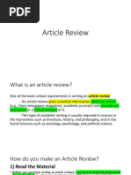 Article Analysis Guide with Example | PDF | Self-Improvement | Science ...