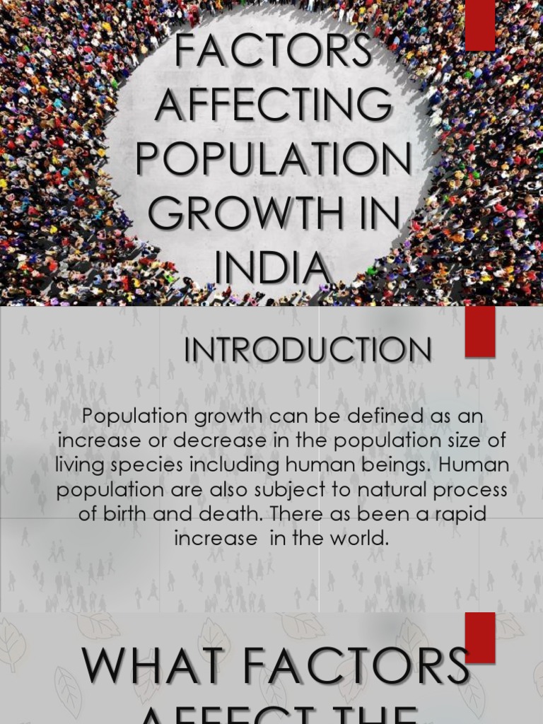 Factors Influencing Population Growth in India | PDF | Birth Rate ...