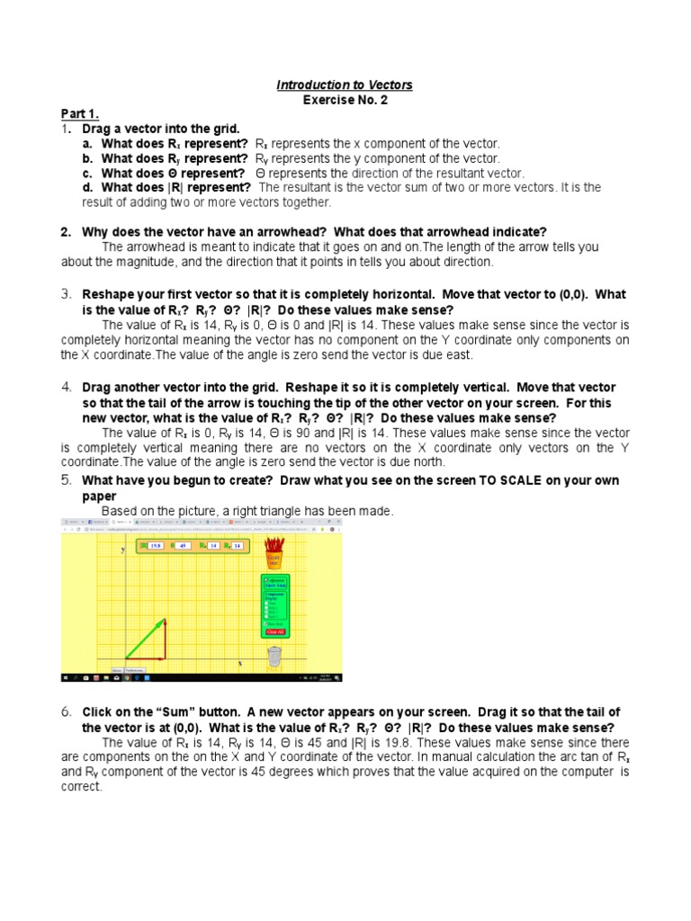 Vectors Pdf Euclidean Vector Triangle
