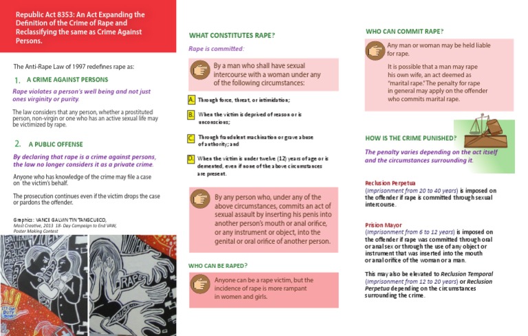 RA 8353 Inner Page For Sharing PDF | PDF | Rape | Crime & Violence