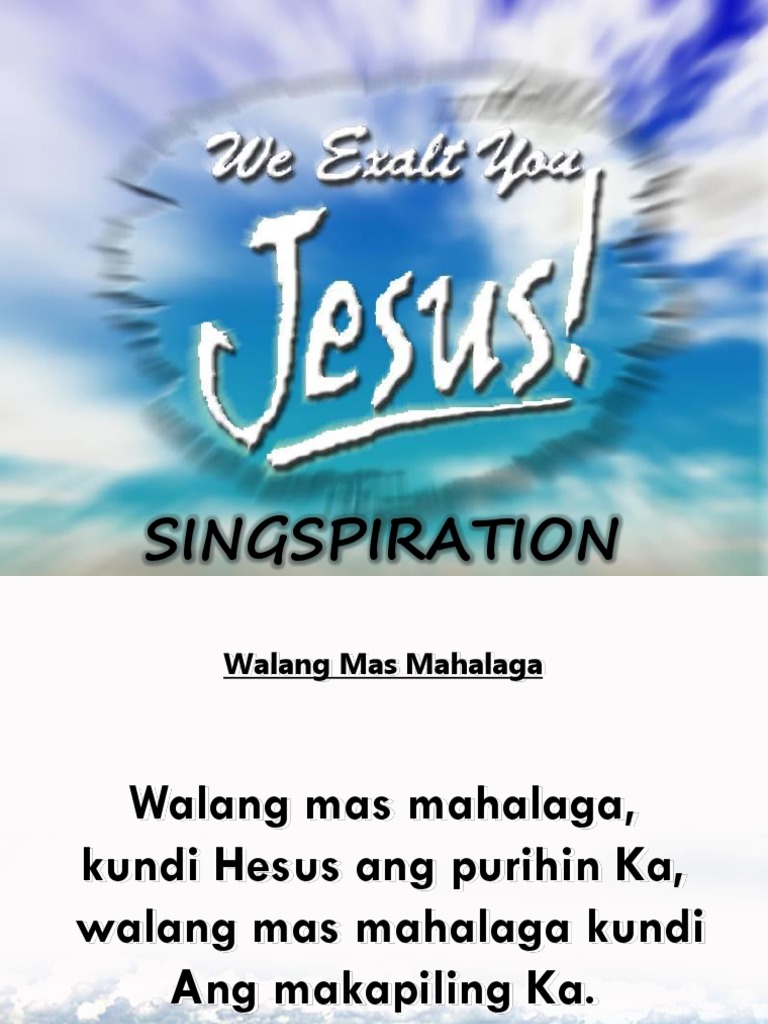 Walang Mas Mahalaga | PDF