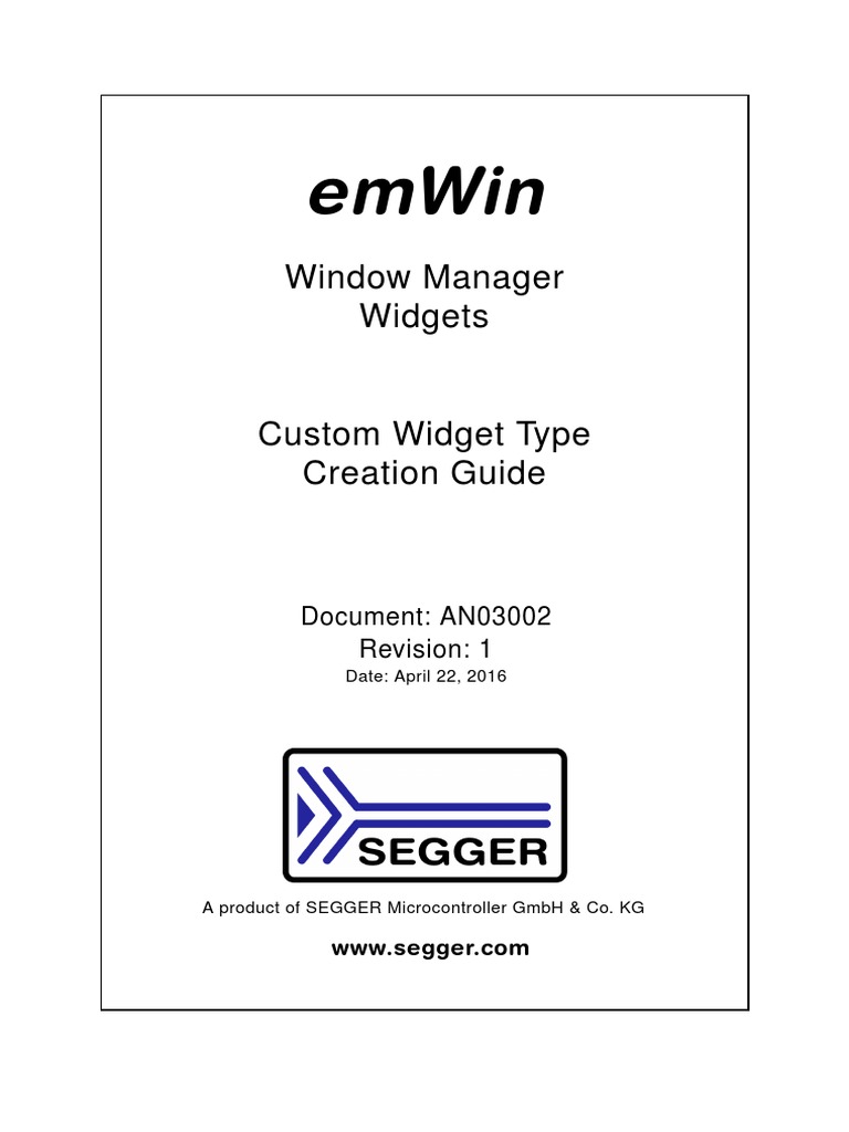 Emwin: Window Manager Widgets | PDF | C (Programming Language ...