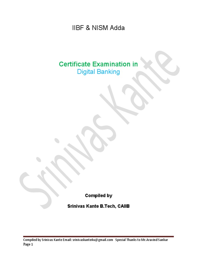 Digital Banking Pdf Information Security Service Industries