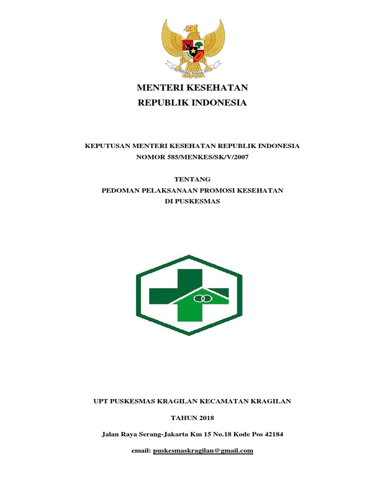 PEDOMAN DOKUMENTASI UPT PUSKESMAS | PDF